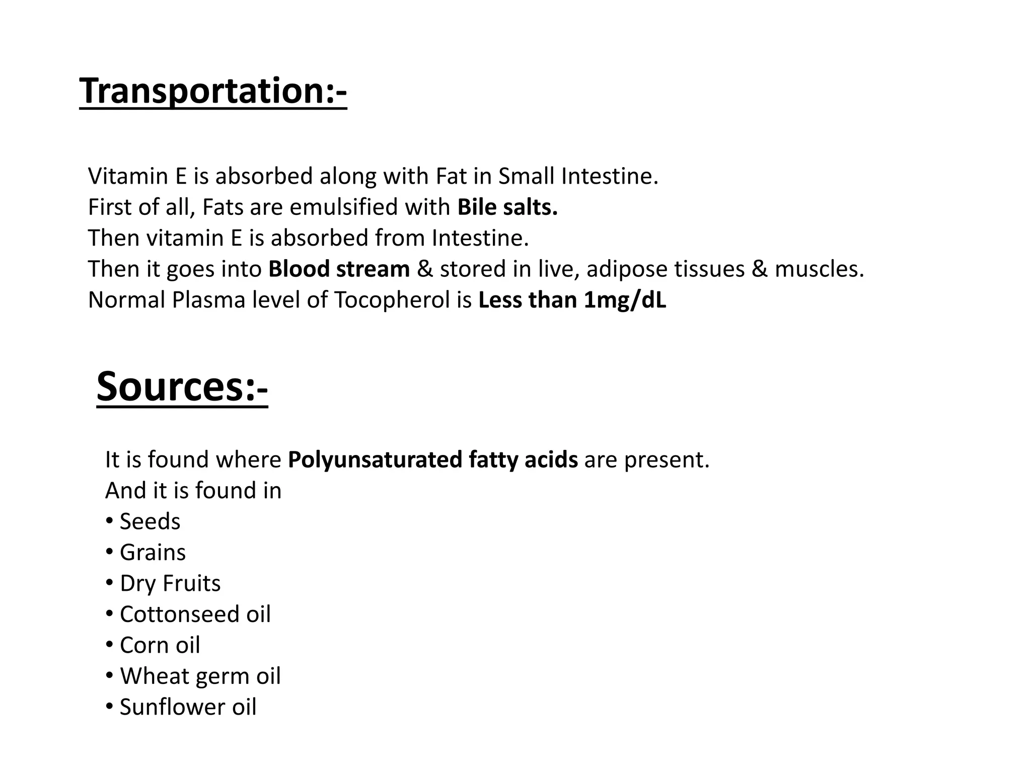 Vitamin E (Tocopherol) | PPTX