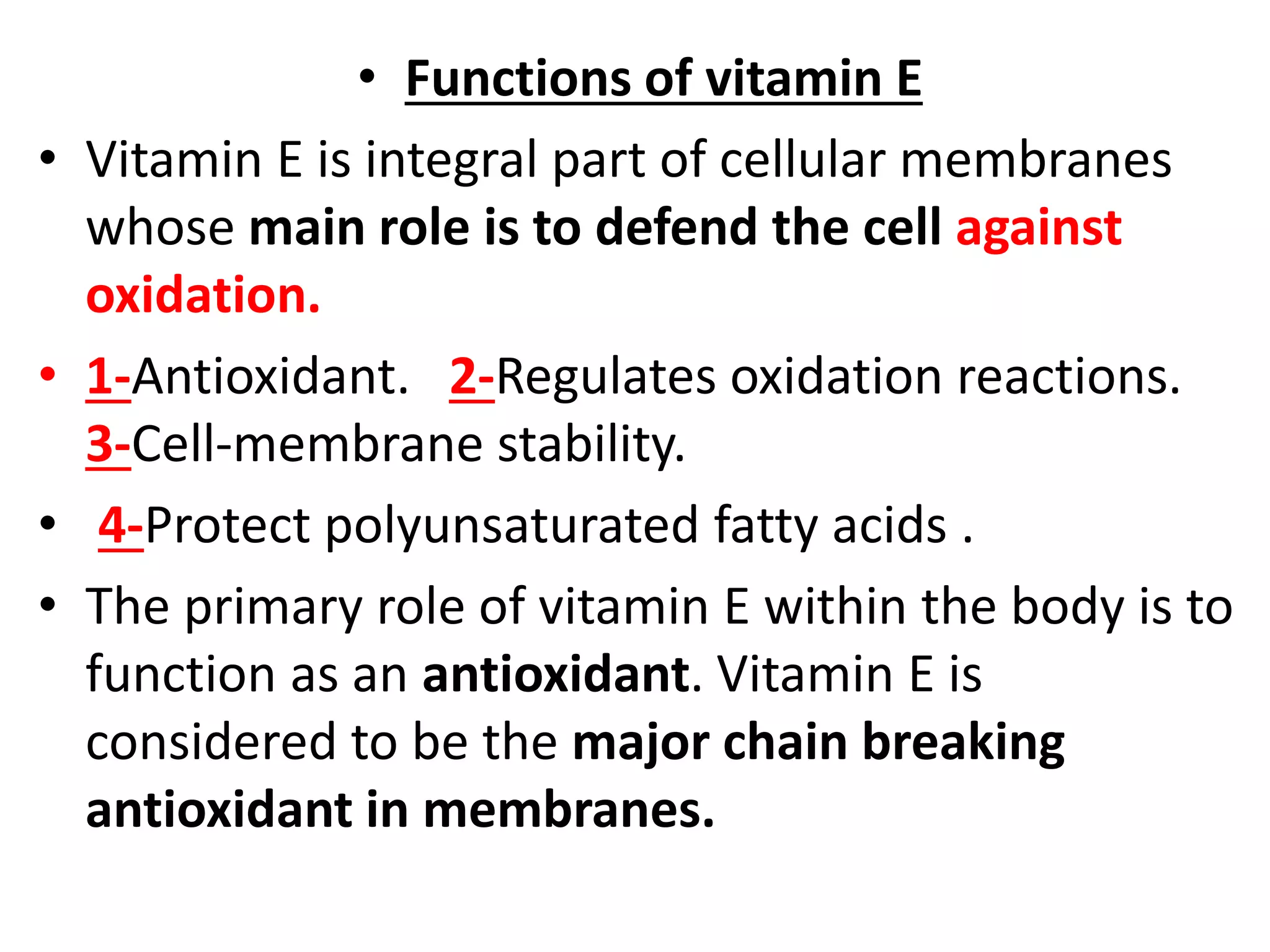 Vitamin E, Biochemistry.pptx