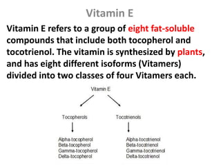 Vitamin E, Biochemistry.pptx