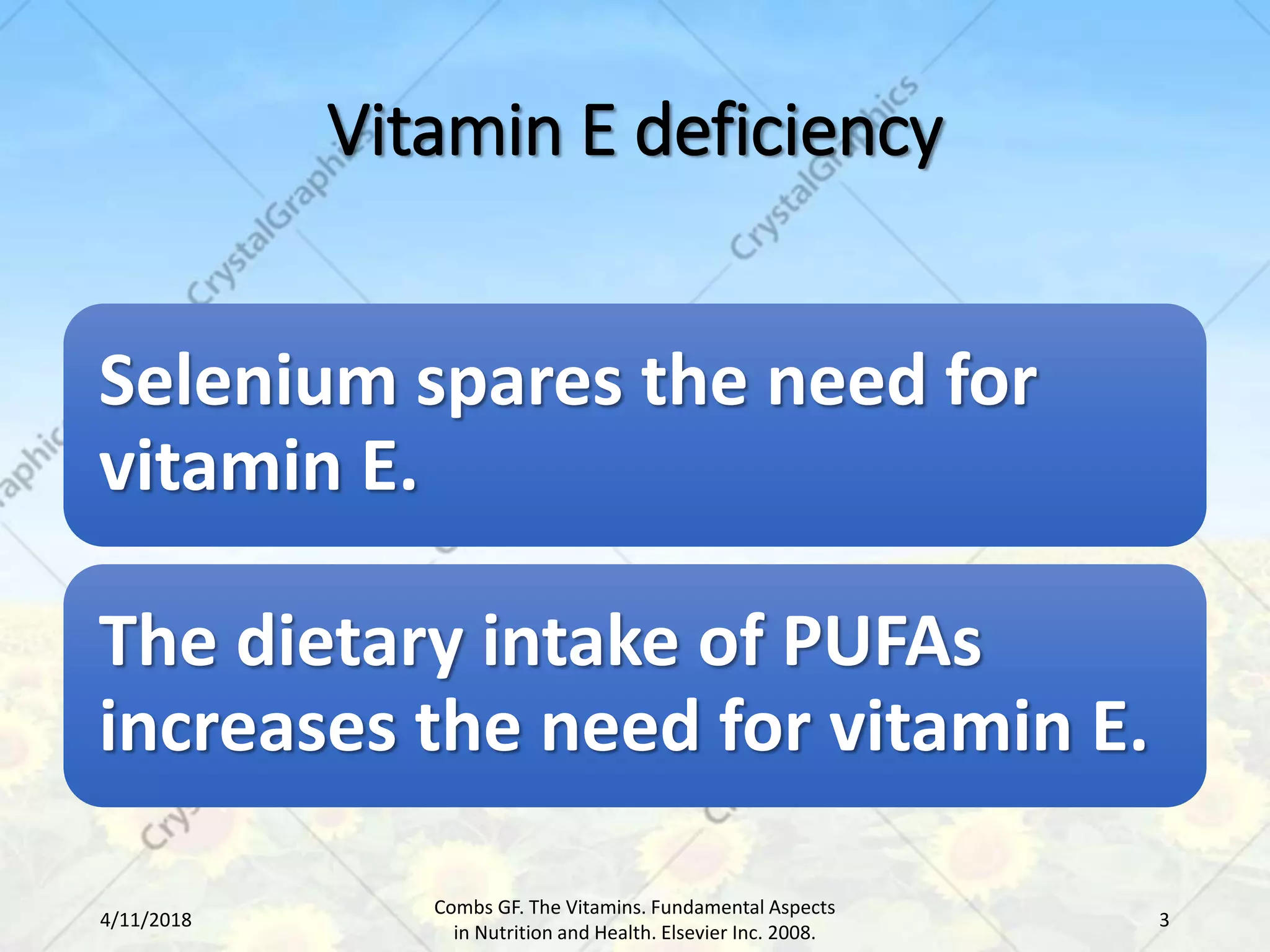 Vitamin E deficiency | PPSX