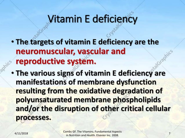 Vitamin E deficiency | PPSX