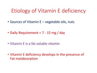 Vitamin e deficiency 2021 | PDF