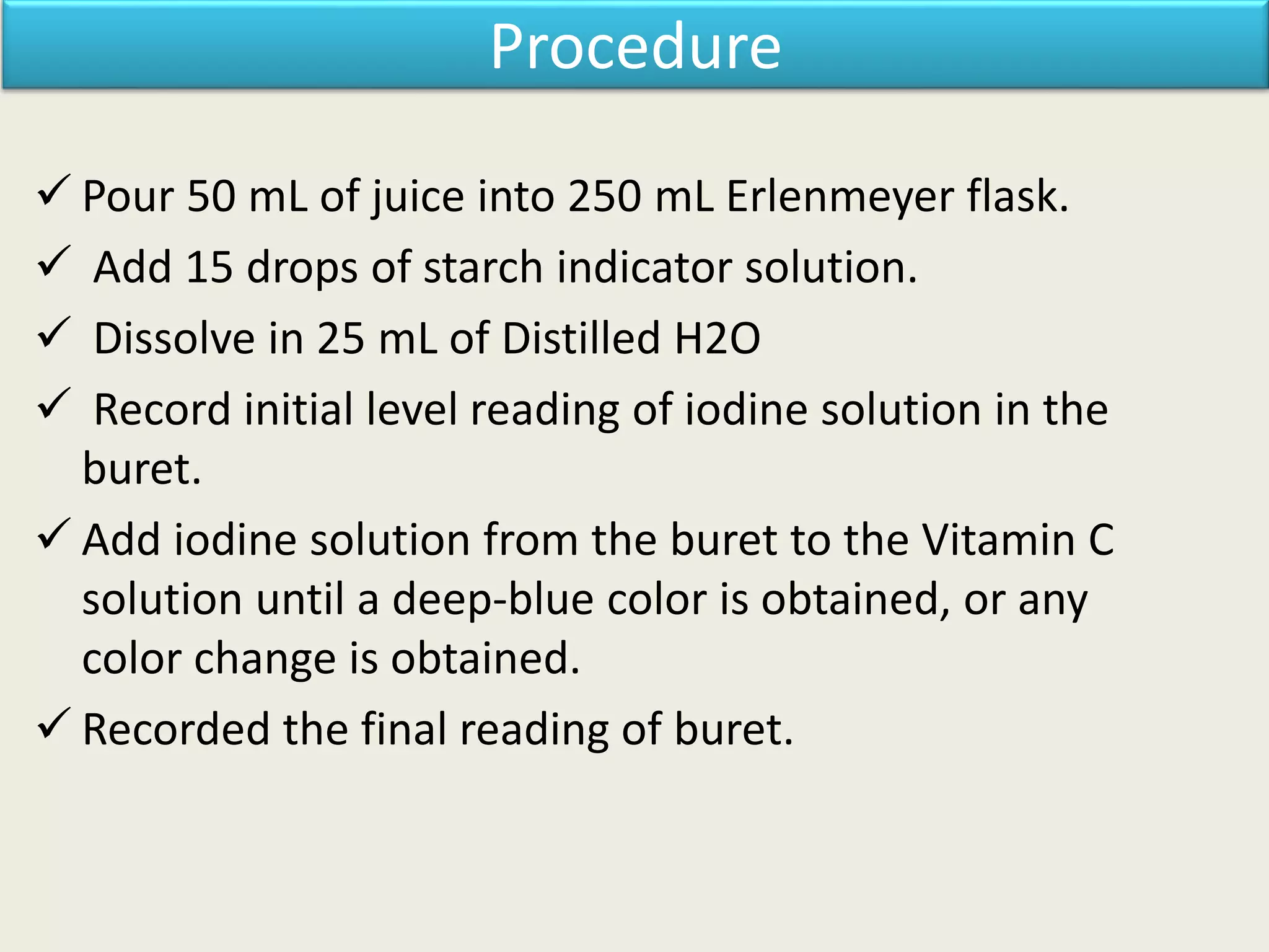 Vitamin estimation methods | PPTX