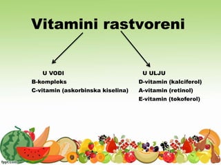 Vitamini | PPTX