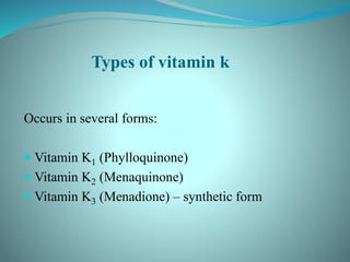 Vitamin k | PPTX