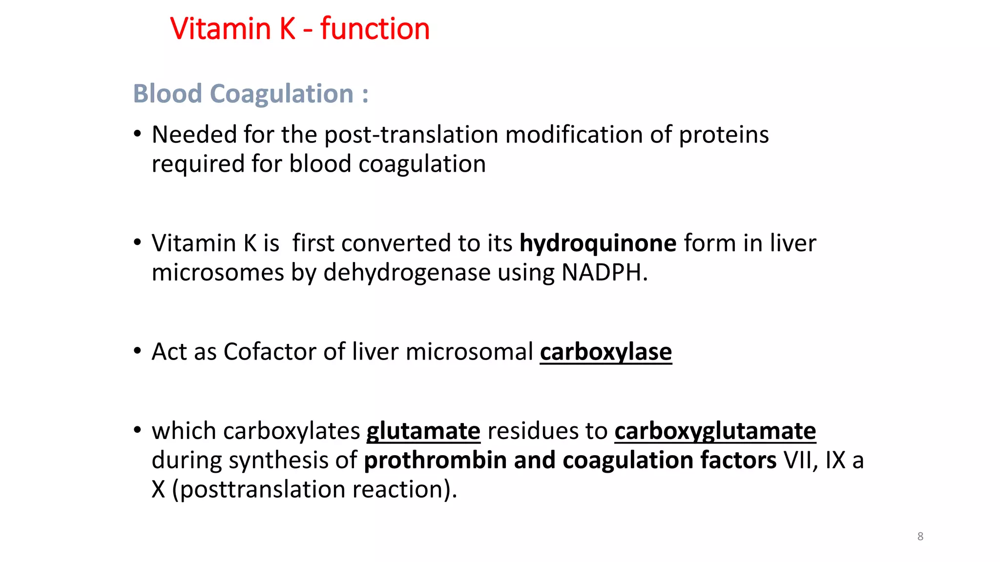 Vitamin k --sims 2020 | PPTX
