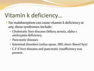 Vitamin K Deficiency Diseases