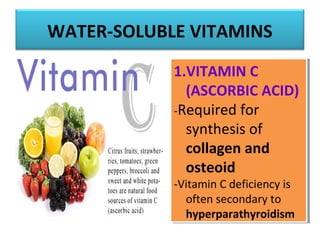 Vitamins | PPT | Bone and Joint Conditions | Diseases and Conditions
