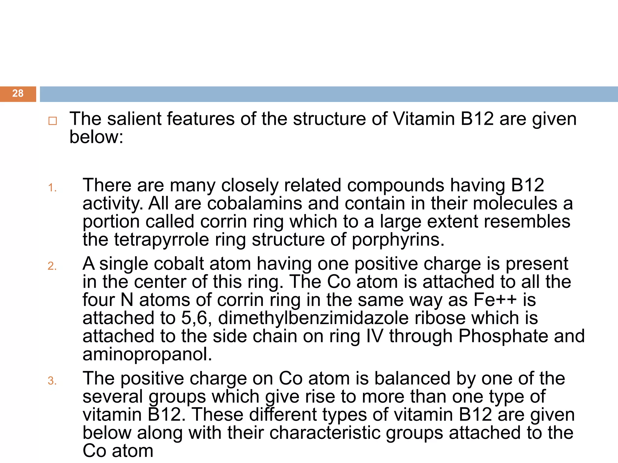 Chemistry and physiological significance of Vitamins | PPTX