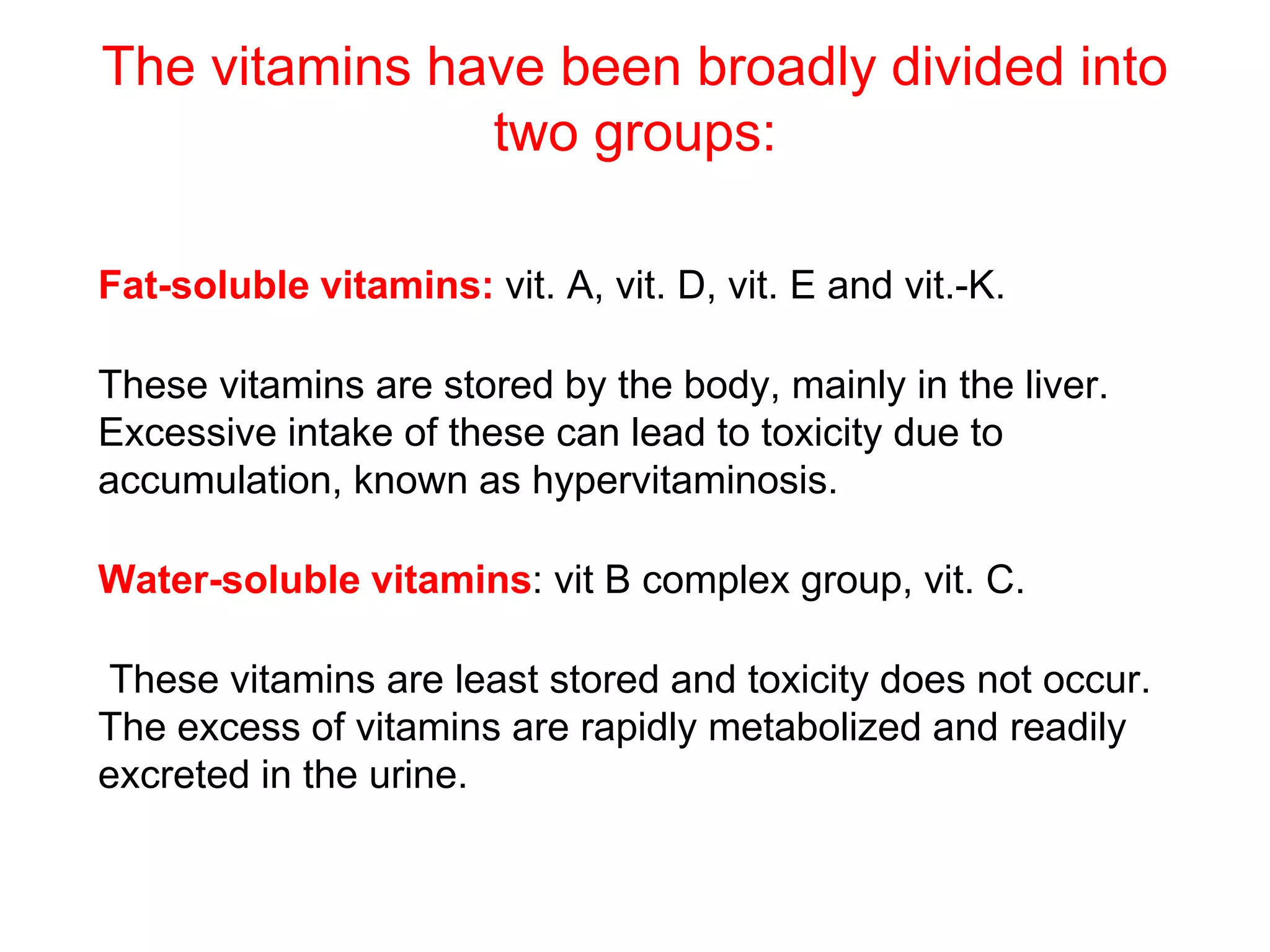 Vitamins water & fat Soluble | PPTX
