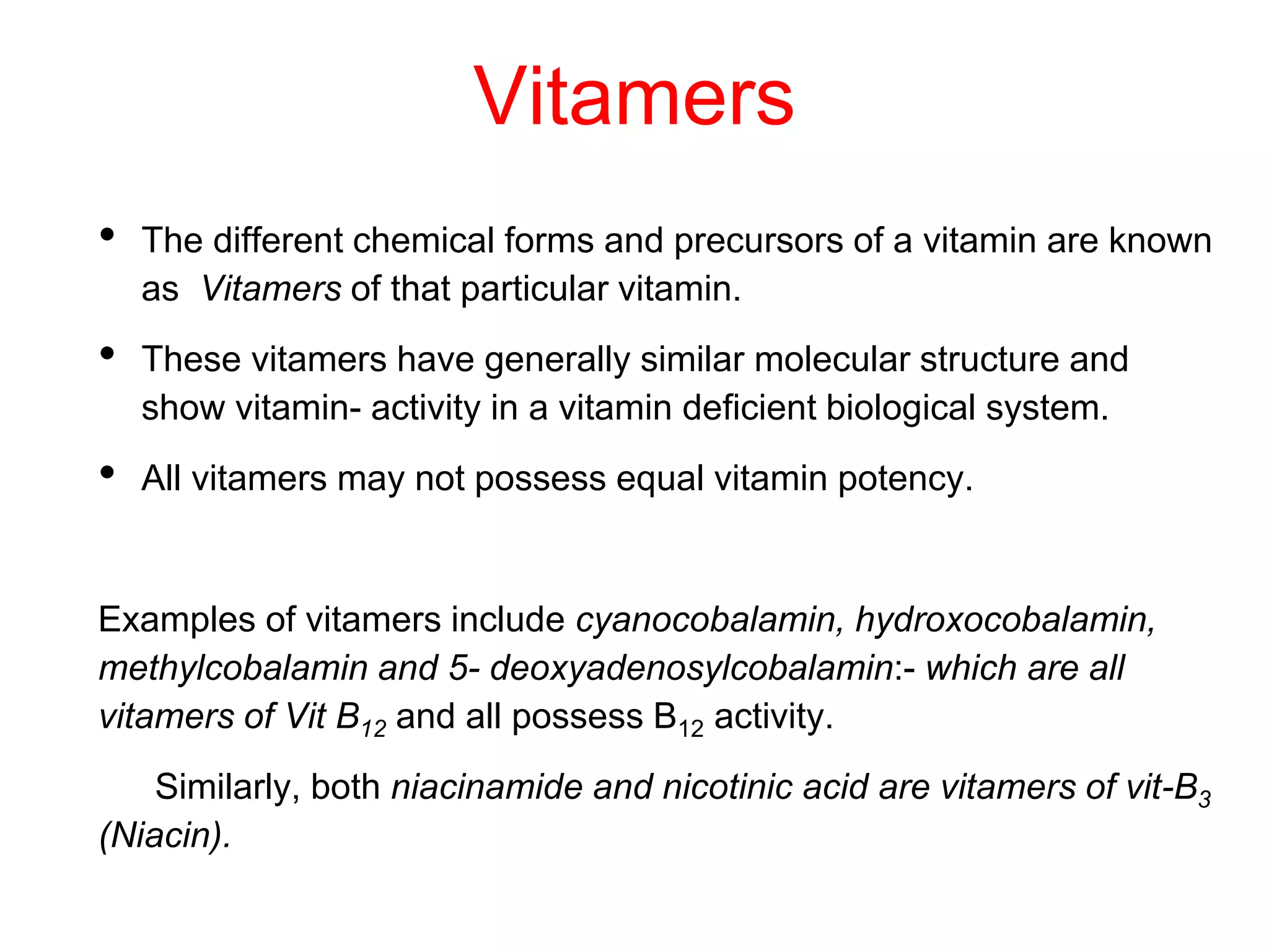 Vitamins water & fat Soluble | PPTX