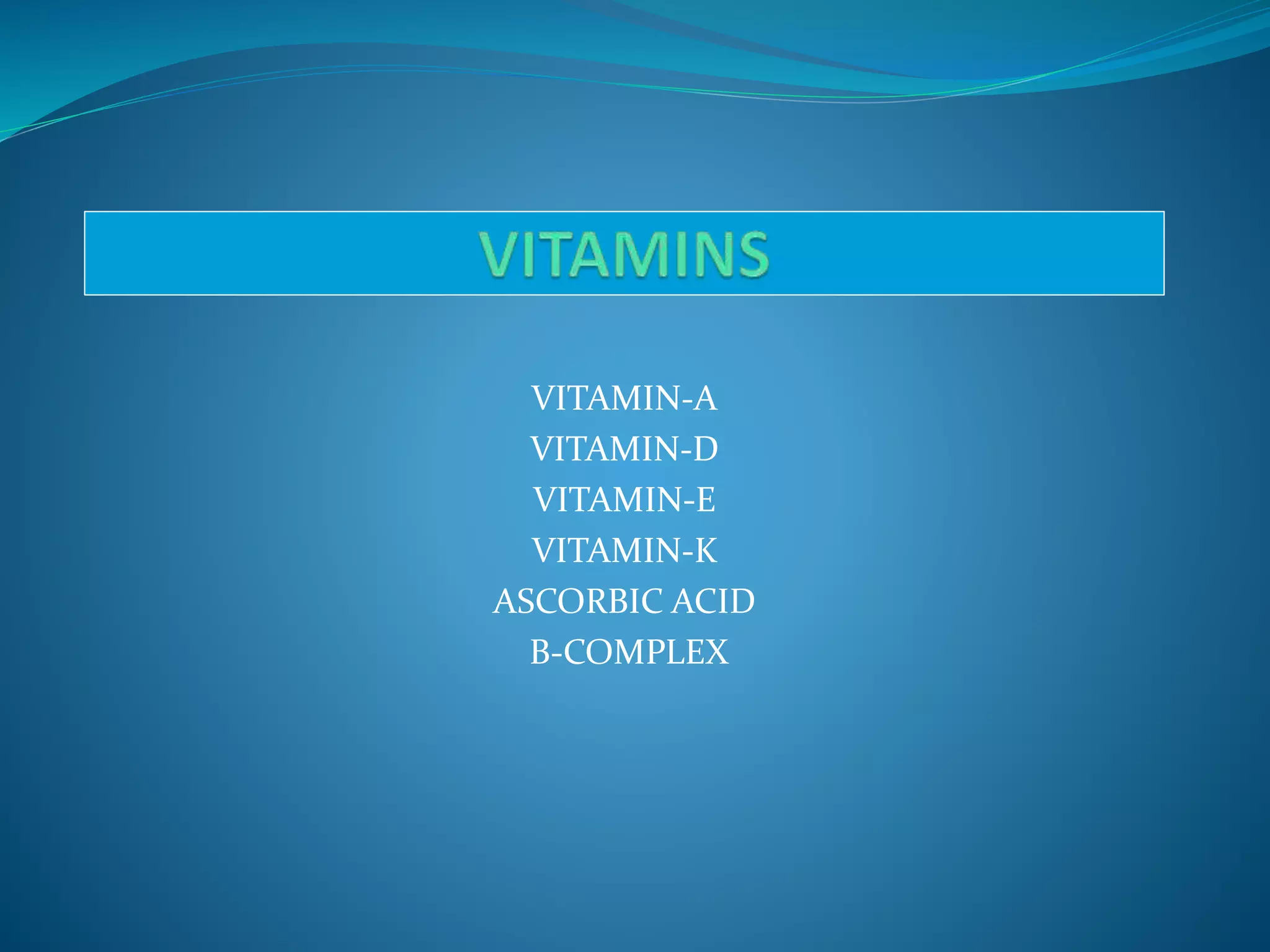 Vitamins | PPTX