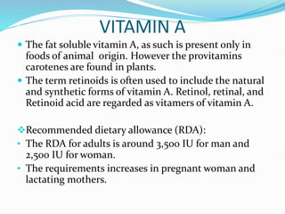 vitamins and its clinical significance in oralas well as general health ...