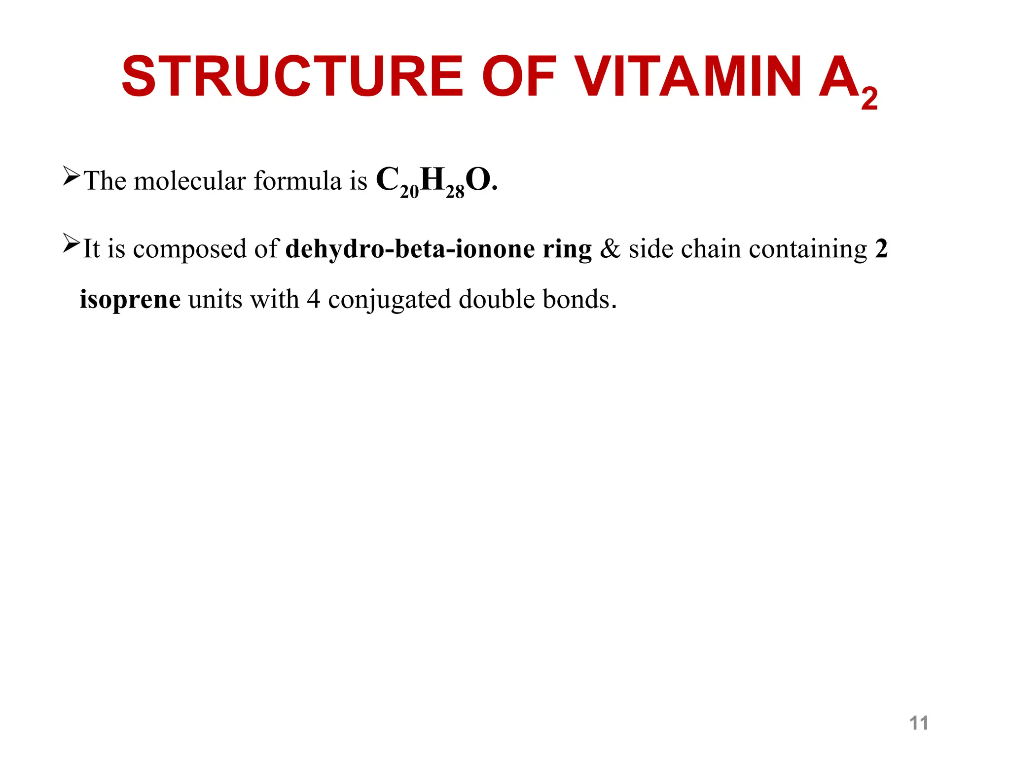 Introduction, Classification and nomenclature of vitamins, Vitamin A1 ...