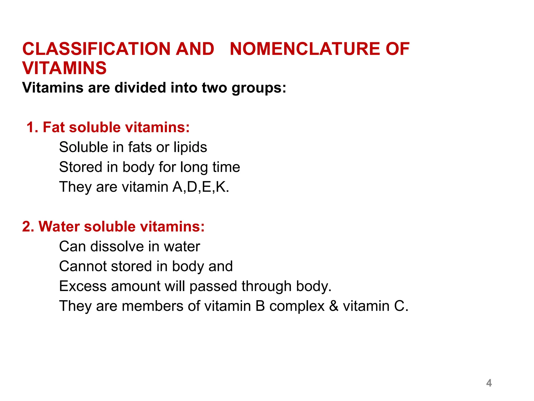 Introduction, Classification and nomenclature of vitamins, Vitamin A1 ...