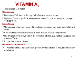 Introduction, Classification and nomenclature of vitamins, Vitamin A1 ...