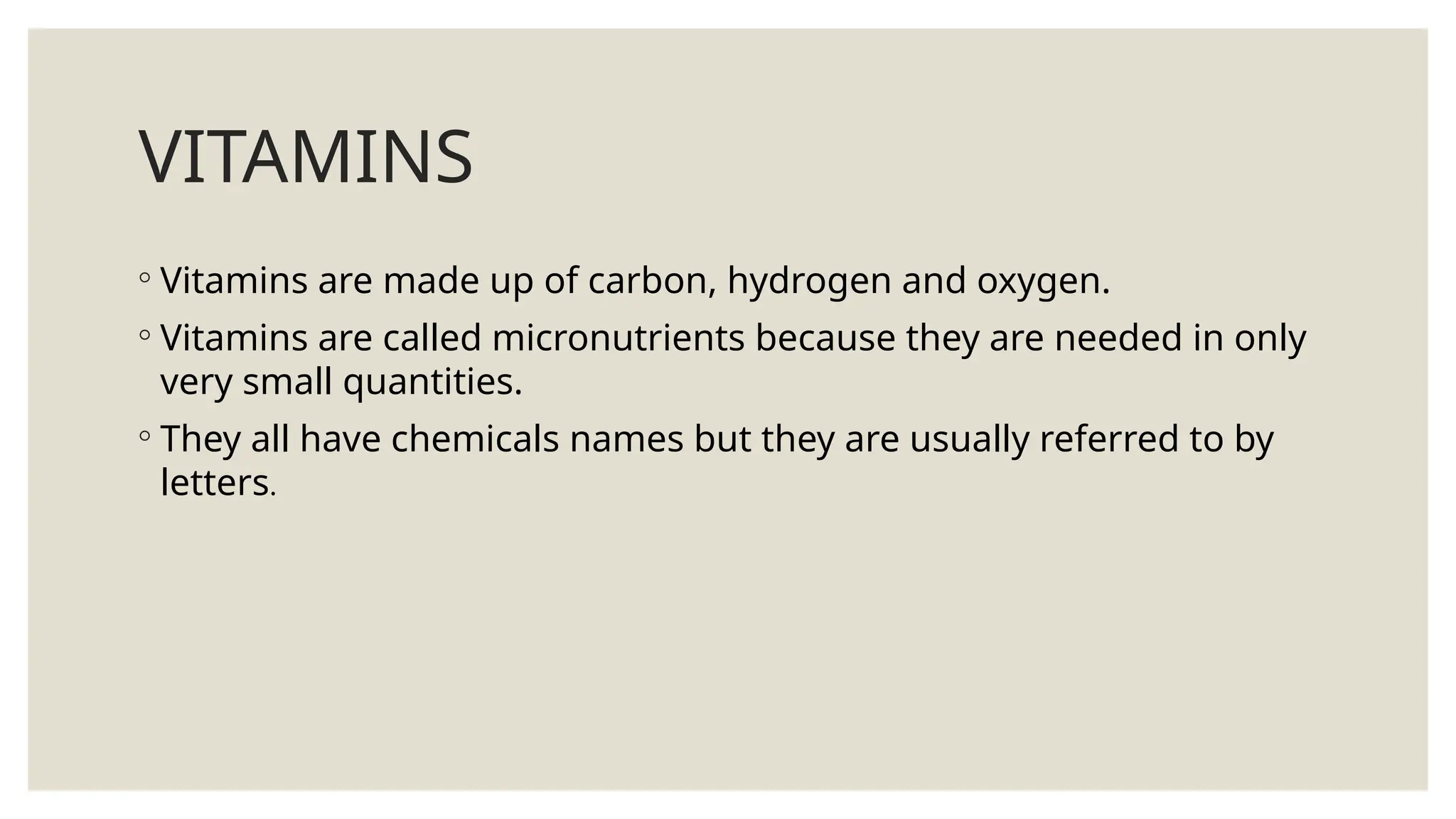 Importance of vitamins and minerals in human body | PPT