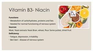 Importance of vitamins and minerals in human body | PPTX