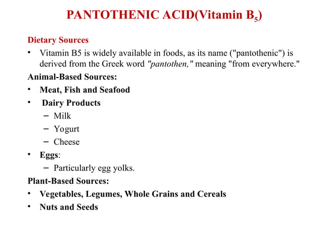 Vitamins as signal transmitters and biomolecules | PPT