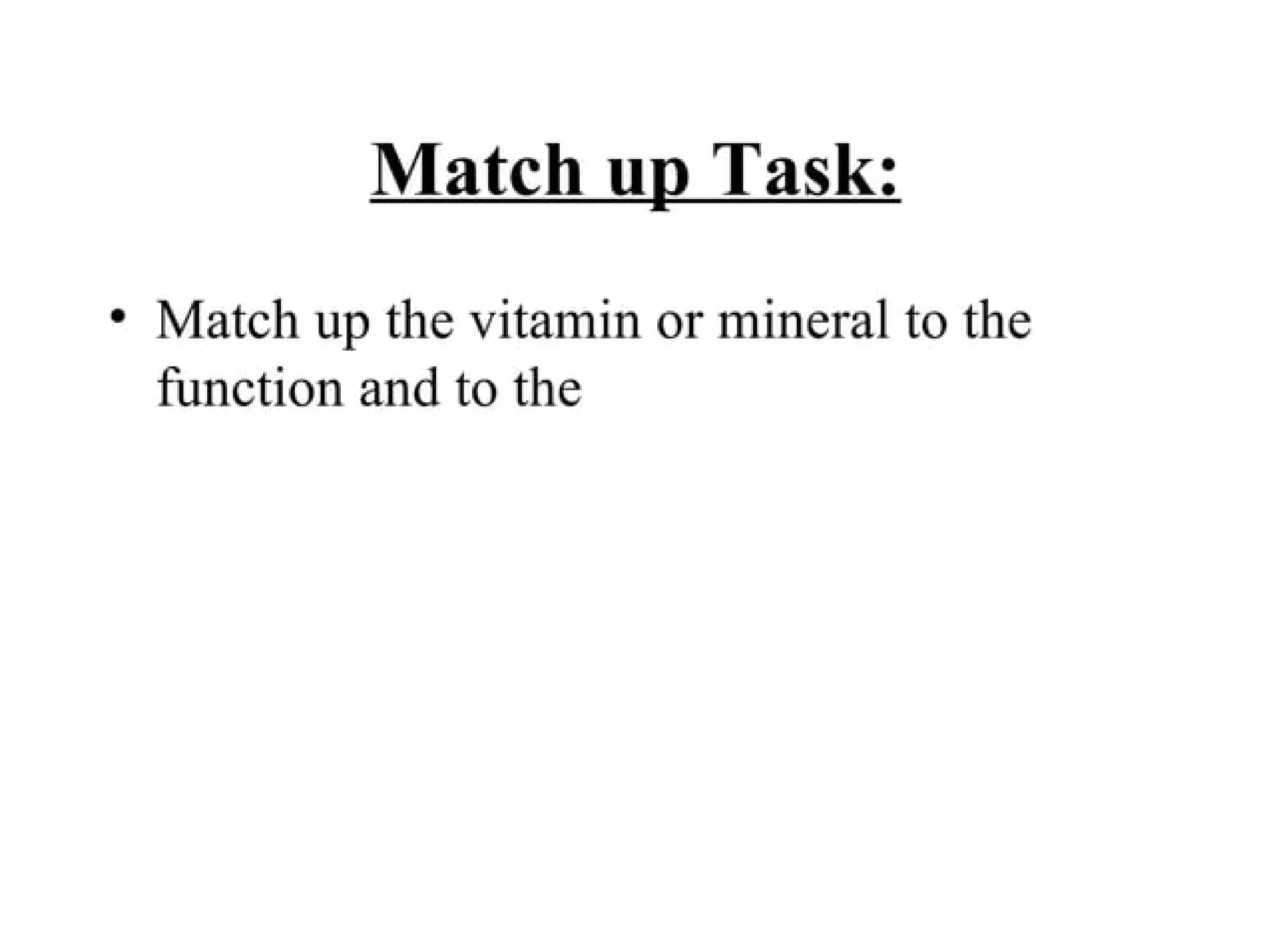 vitamins-and-minerals - Biochemistry notes | PPT