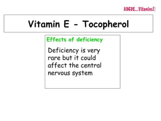 vitamins-and-minerals - Biochemistry notes | PPT