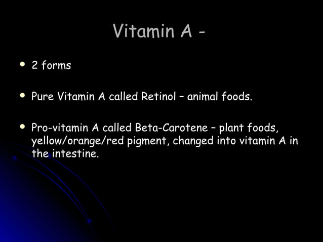 Vitamins fat soluble | PPT | Free Download