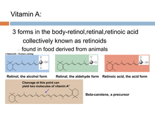 Vitamins -Biochemistry /Biotechnology | PPT
