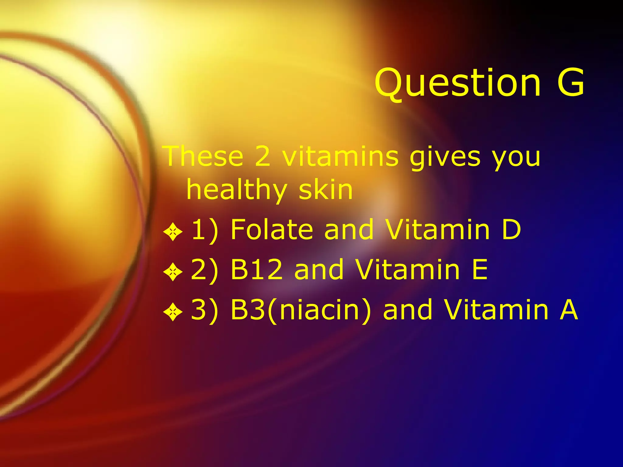 Vitamins Quiz | PPT