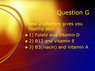 Vitamins Quiz | PPT