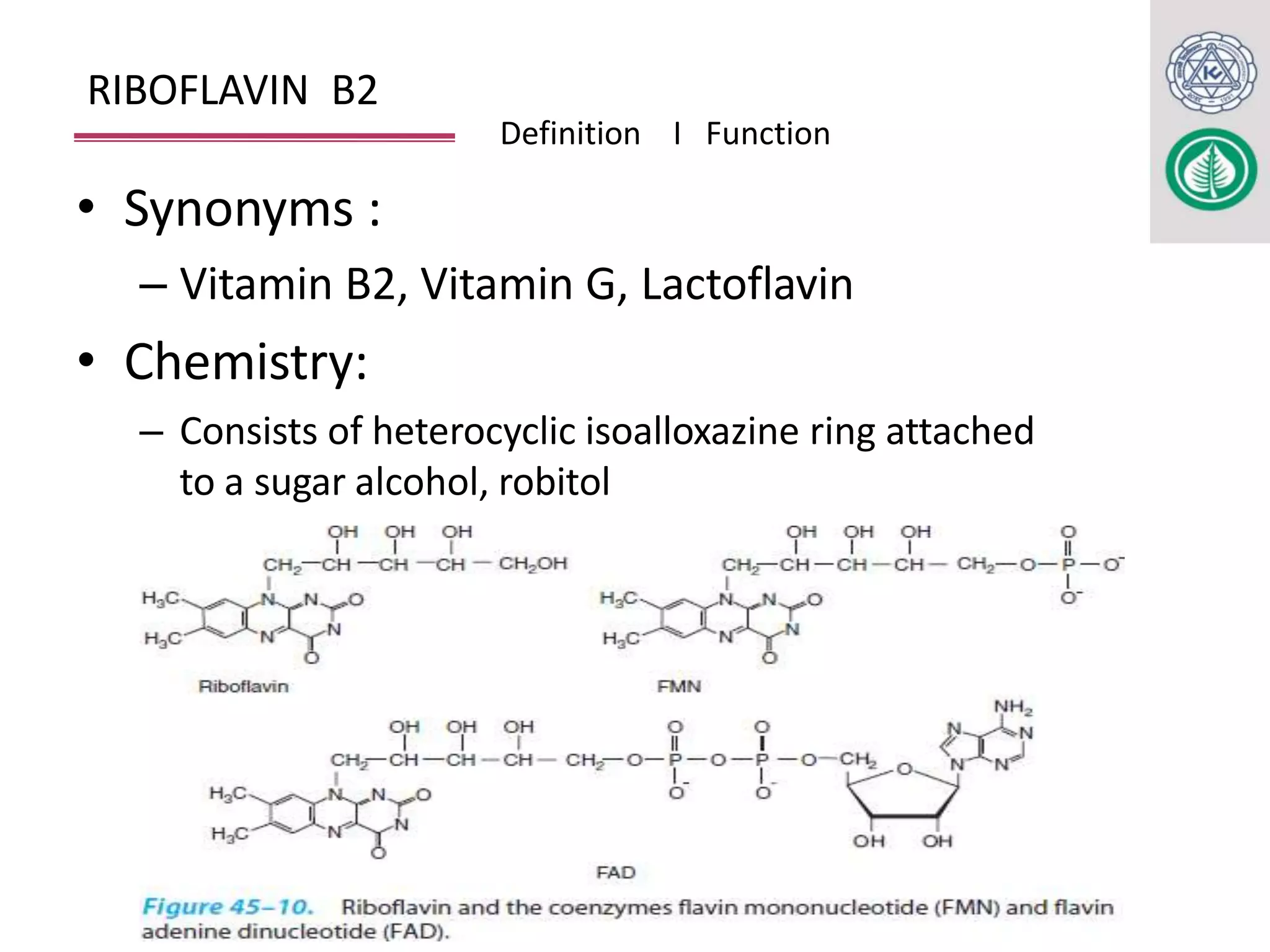 Biochemistry of Vitamins for Medical Students-Rajendra | PPTX