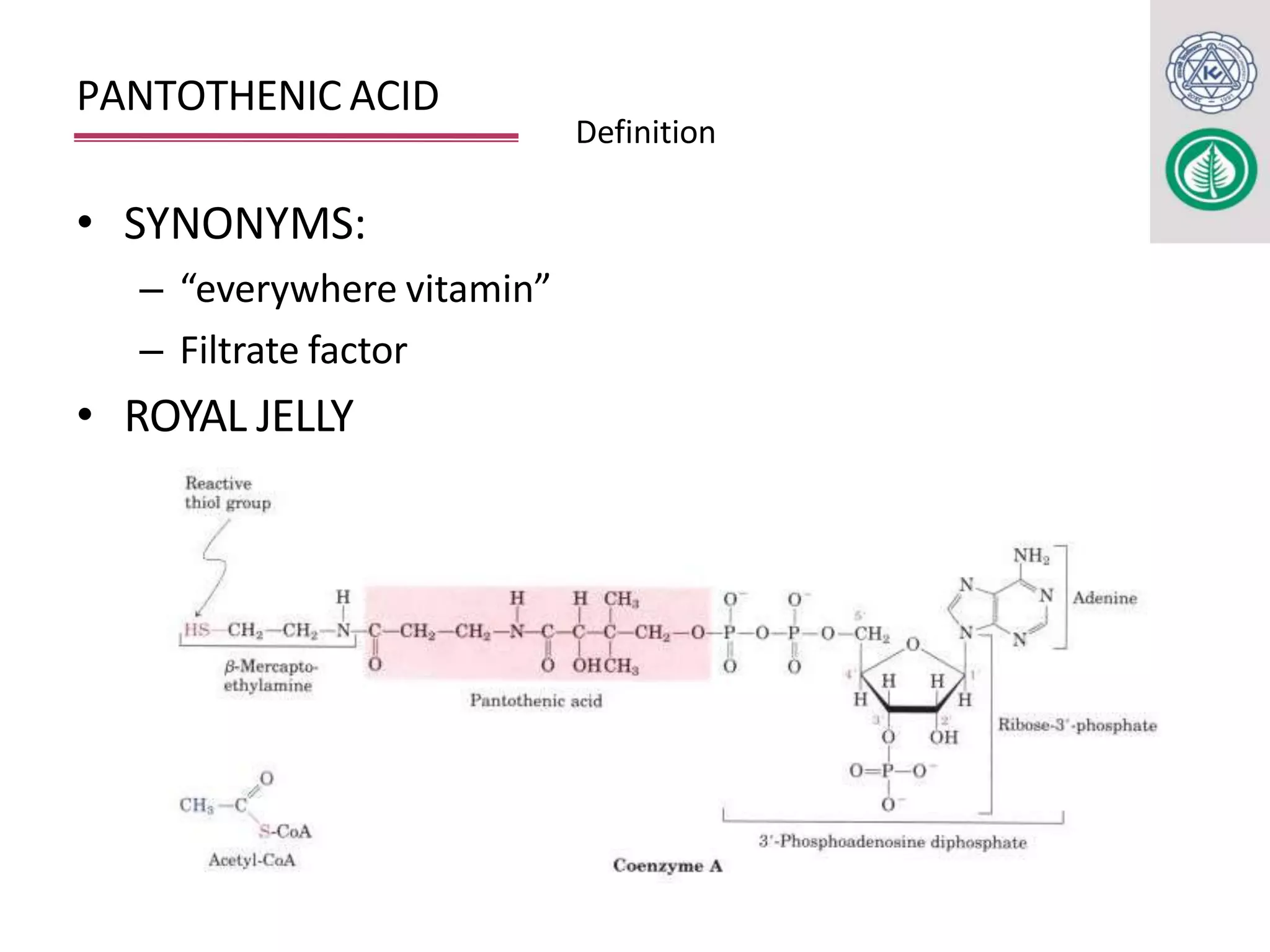 Biochemistry of Vitamins for Medical Students-Rajendra | PPTX