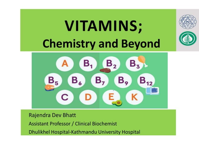 Biochemistry of Vitamins for Medical Students-Rajendra | PPTX | Chemistry | Science