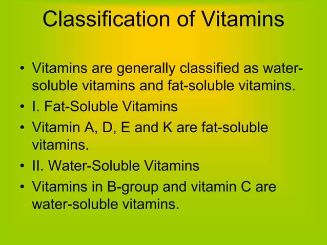Vitamins - Overview | PPT