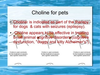 Vitamin uses for: Choline, B8,Inositol, Molybdenum,Iodine, Copper & Nickel | ODP