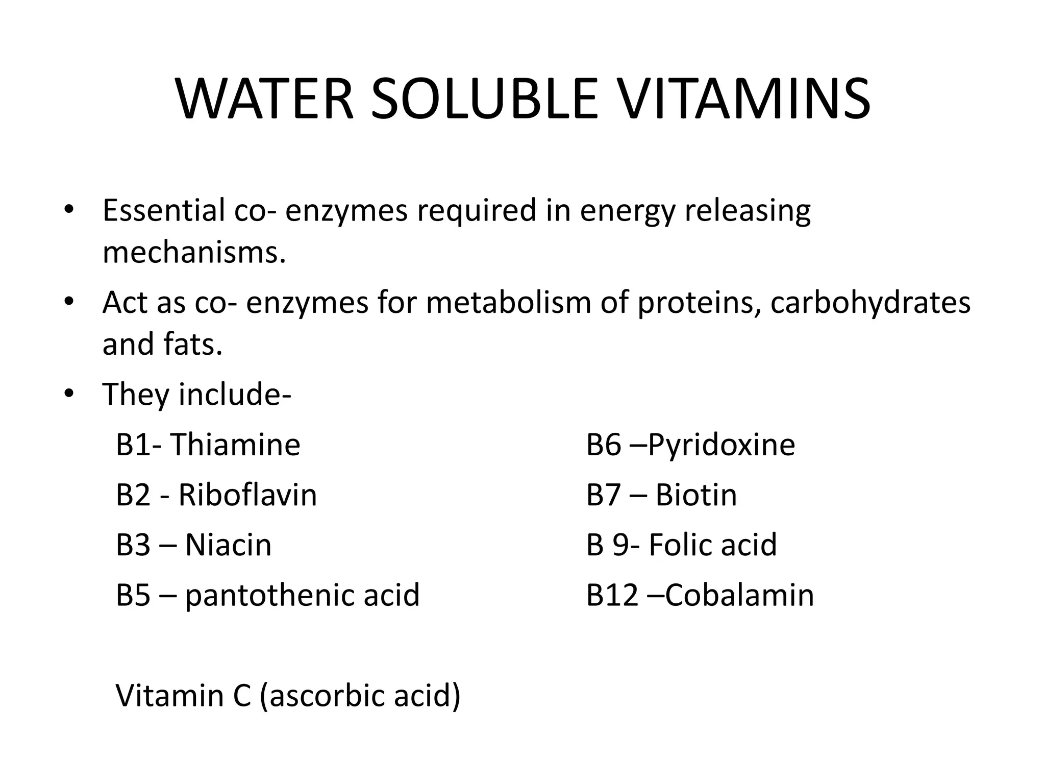 Vitamins B Complex | PDF
