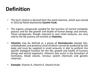 Vitamins and coenymes | PPTX