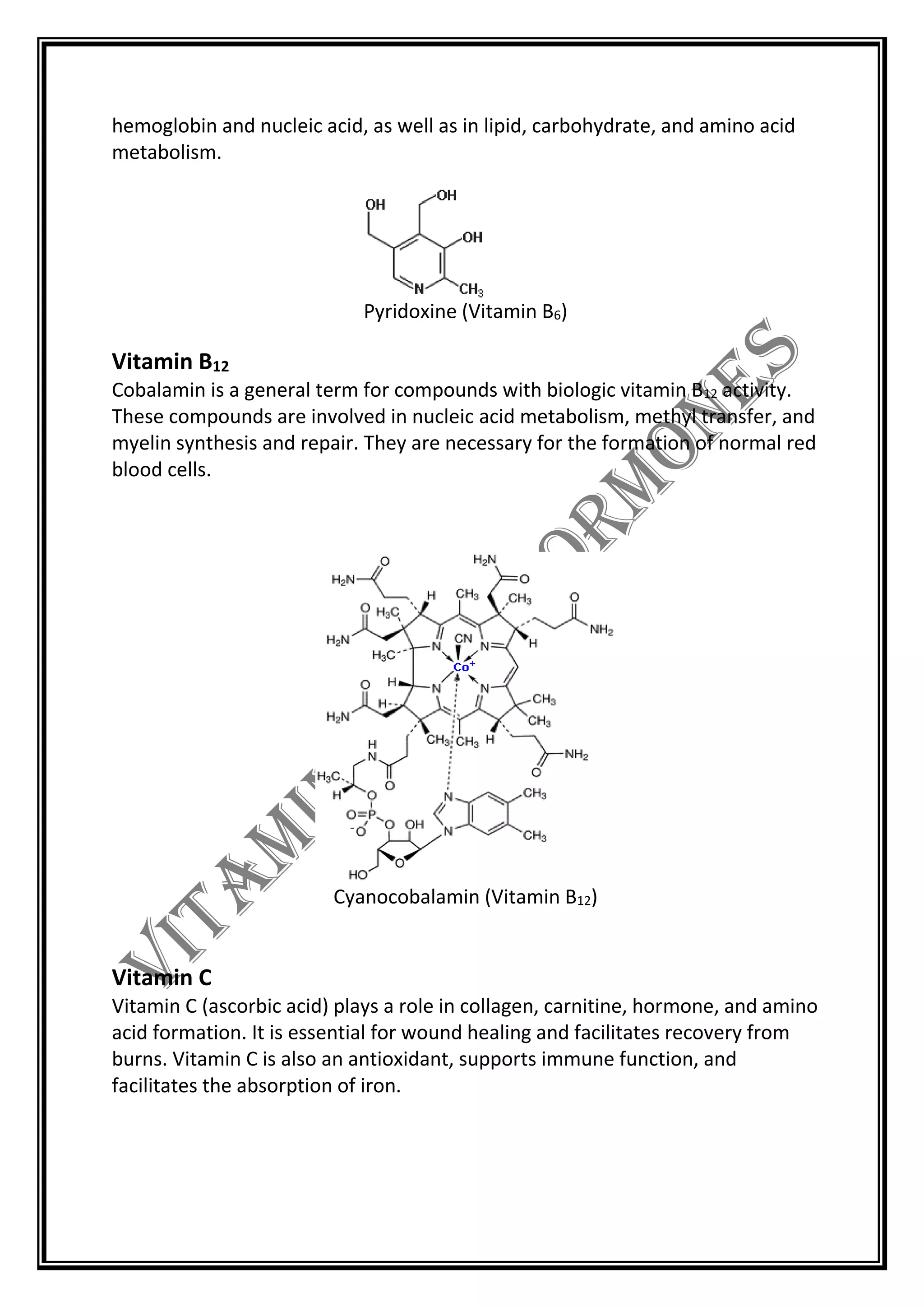 Chemistry investigatory project 2k18 (12th isc): Vitamins and hormones ...