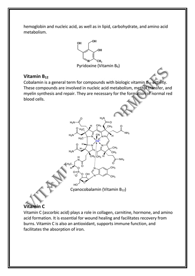 Chemistry investigatory project 2k18 (12th isc): Vitamins and hormones and their characteristics ...