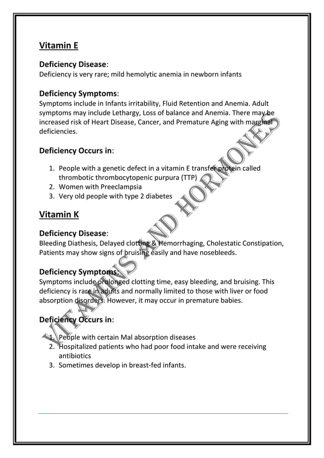 Chemistry investigatory project 2k18 (12th isc): Vitamins and hormones ...