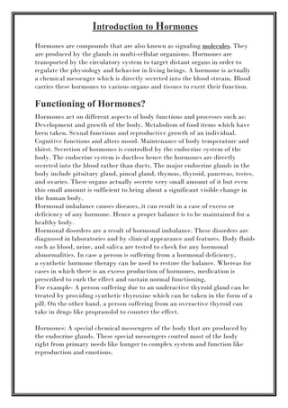 Chemistry investigatory project 2k18 (12th isc): Vitamins and hormones ...