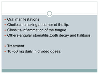 Vitamins and its oral manifestations | PPTX