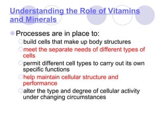 Vitamins and minerals | PPT