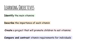 Vitamins and minerals | PPTX