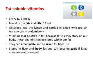 Vitamins and Minerals.general introduction with some details for ...