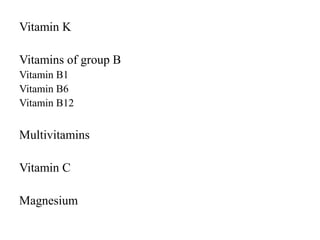 Vitamins and Minerals brief explanation pharmacology | PDF
