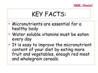 Vitamins and minerals | PPT