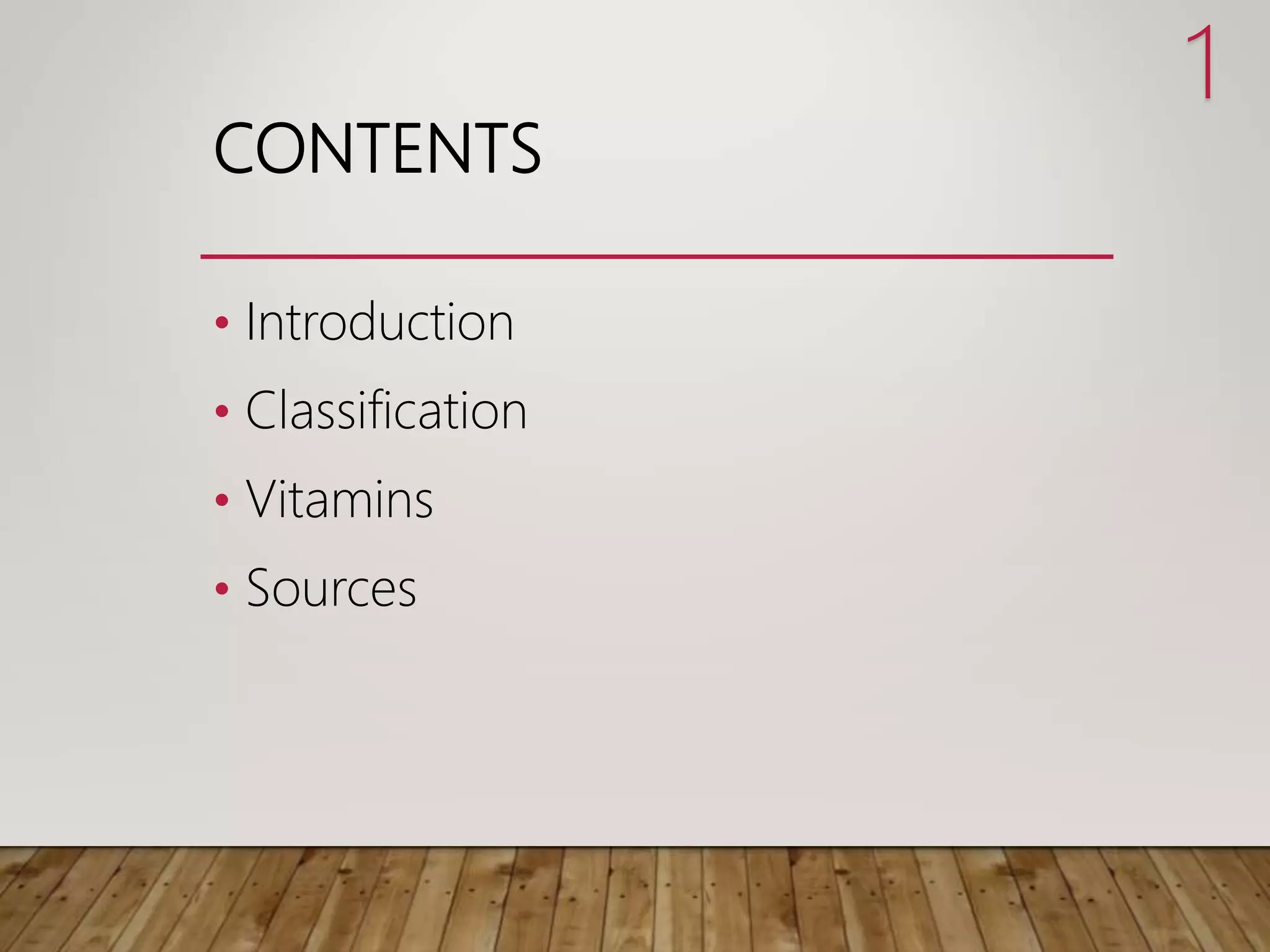 Vitamins and its classifications | PPT