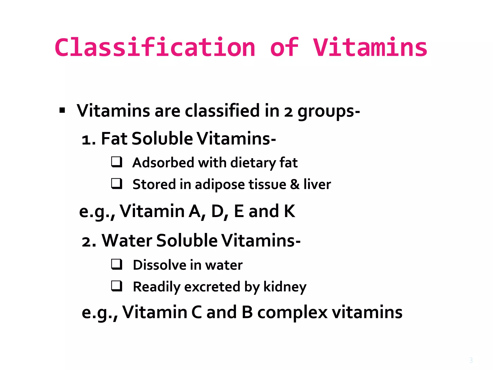 Vitamins & deficiency diseases | PPTX