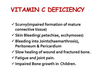 Vitamins & deficiency diseases | PPTX