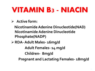 Vitamins & deficiency diseases | PPTX